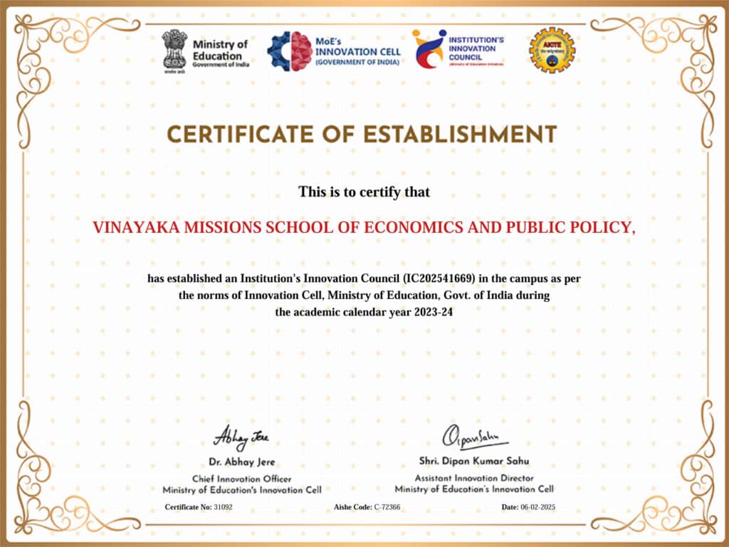 VSEP | Best Economics School in Chennai, TamilNadu